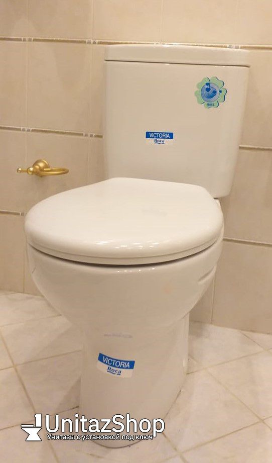 Унитаз Roca Victoria Косой Выпуск - купить с установкой под ключ в ...